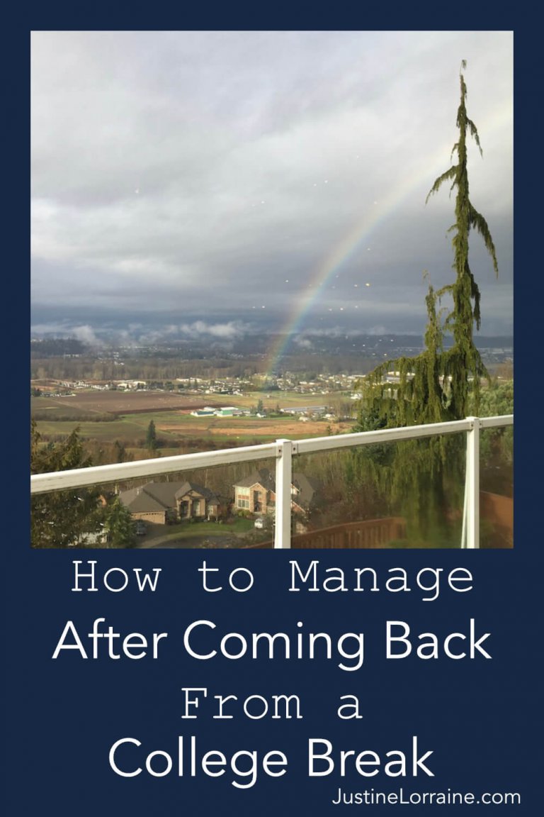 How to Manage After Coming Back from a College Break - justinelorraine.com