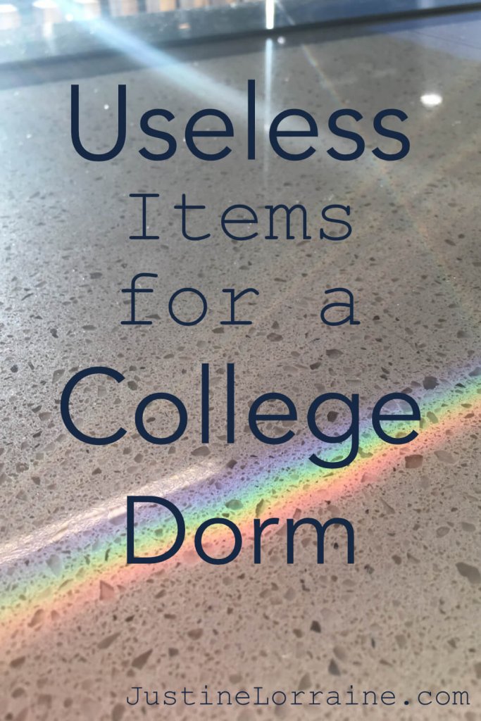 Useless Items for a College Dorm Room - justinelorraine.com
