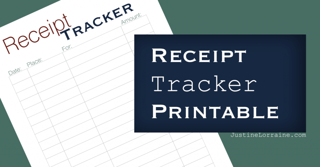Receipt Tracker Printable: How to Keep Track of Spending ...
